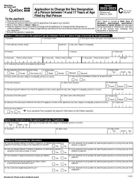 Fillable Online Changing Birth Certificate Sex Designations State By Fax Email Print