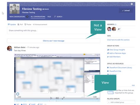 how file views are recorded from viva engage support