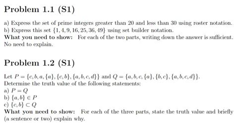 Solved Problem 11 S1a ﻿express The Set Of Prime Integers