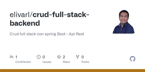 Github Elivarl Crud Full Stack Backend Crud Full Stack Con Spring Boot Api Rest