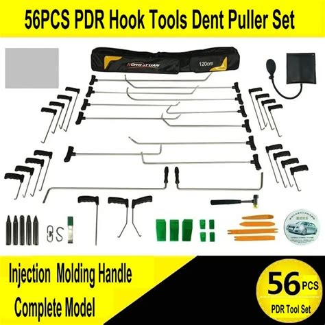 Pdr 후크 도구 덴트 풀러 키트 푸시 로드 자동차 크로우바 펌프 웨지 페인트리스 덴트 수리 도구 Pdr 키트 딩우박 풀러 세트수공구 세트 Aliexpress