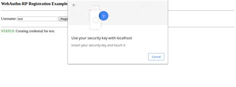 Registering Credentials — Webauthn Rp Documentation