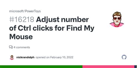 Adjust Number Of Ctrl Clicks For Find My Mouse · Issue 16218