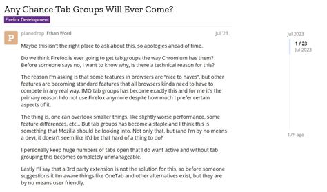 Finally Mozilla Firefox Is Bringing In Tab Grouping Feature