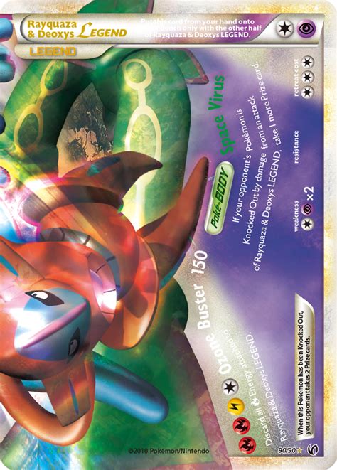 Rayquaza And Deoxys Legend Hs—undaunted Monkeltcg