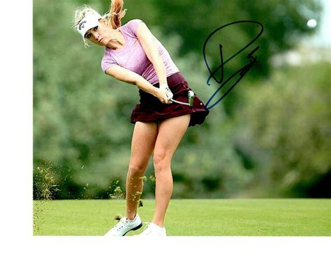 Golf Star Paige Spiranac Signed Chip Shot 8x10 3768328452