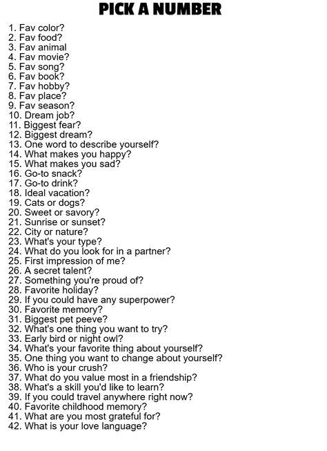 Pin By Carolina On Boo In 2025 Pick A Number Questions Question Game Flirty Questions