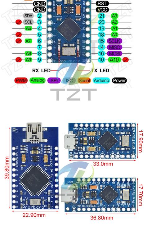 Originale Pro Micro Pour Arduino Leonardo Uno Test Et Avis