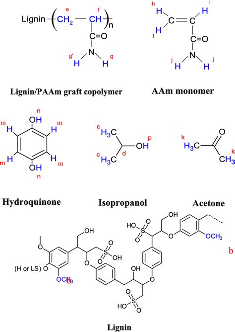 Chemical Structure Of Lignin Ligninpaam Graft Copolymer Aam Monomer Download Scientific