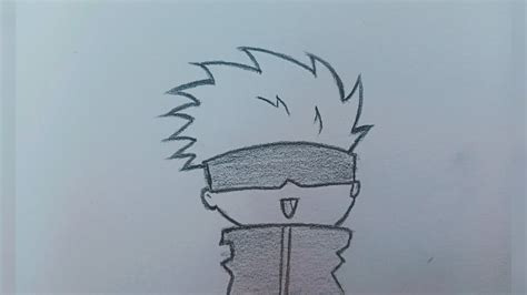 How To Draw Gojo Satoru Cute Sketch Gojo Satoru Drawing Step By Step Easy Anime Sketch