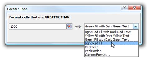 Using Conditional Cell Formatting In Excel 2007