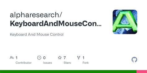 GitHub Alpharesearch KeyboardAndMouseControl Keyboard And Mouse Control