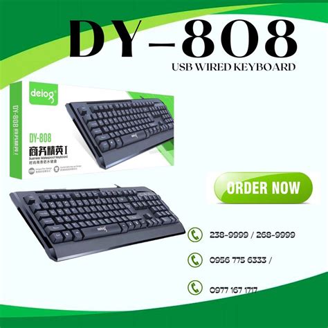 Deiog Dy 808 Usb Wired Keyboard Office Style For Pc Laptop Gaming Computer Keyboard Basic Deiog Dy 808 Usb Wired Keyboard Office Style For Pc Laptop Gaming Computer Keyboard Basic