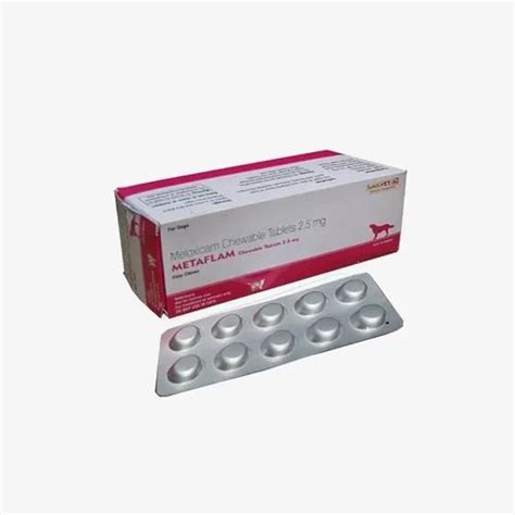 Metaflam Meloxicam Tablets For Hospital Packaging Size 100 Pills At