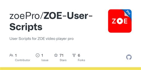 Github Zoeprozoe User Scripts User Scripts For Zoe Video Player Pro