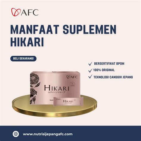 Manfaat Suplemen Hikari Untuk Stamina Dan Imunitas