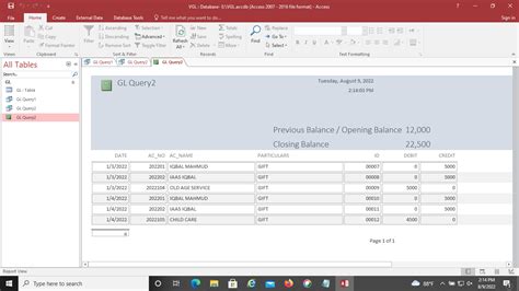Solved Running Sum Of Query Report With Opening And Closing Balance