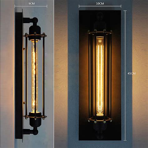 复古怀旧工业风壁灯loft个性酒吧发廊过道铁艺装饰创意楼梯墙壁灯虎窝淘