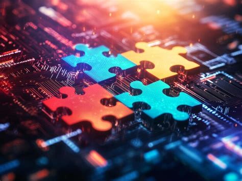 Digital Representation Of Api Integration Concept Premium Ai