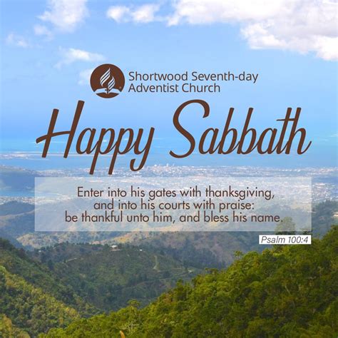 Seventh Day Adventist Happy Sabbath Quotes