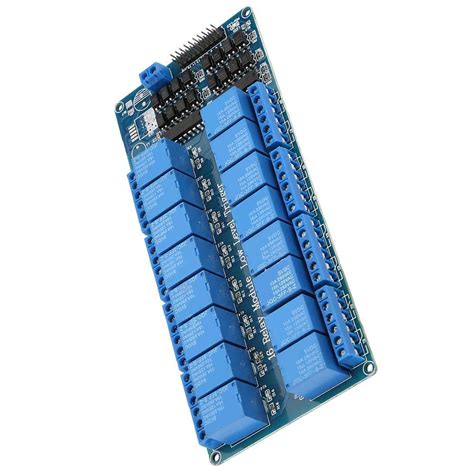 12V 16 Channel Relay Module With Optocoupler Protection Low Level Trigger BigaMart