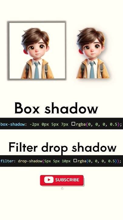 Drop Shadow Vs Box Shadow Html Css Csstip Youtube