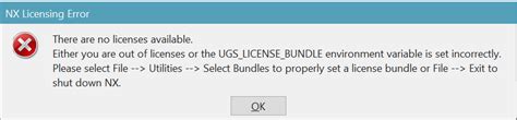 nx cannot read my license r siemensnx