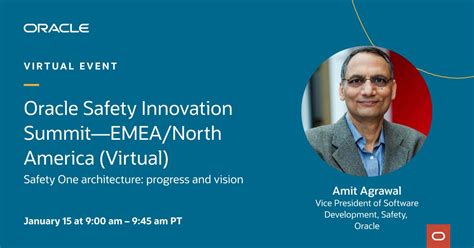 Amit Agrawal On Linkedin Excited To Be Speaking At The Oracle Safety
