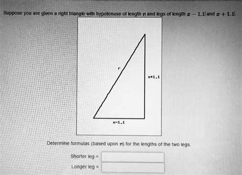 Solved Suppose You Are Given A Right Triangle With
