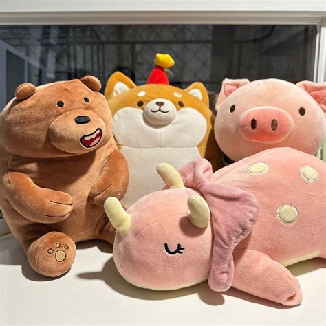 Miniso Stuff Toys Plushie Set We Bare Bears Grizzly On Carousell