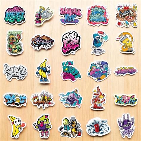 Mini Graffiti Stickers Etsy