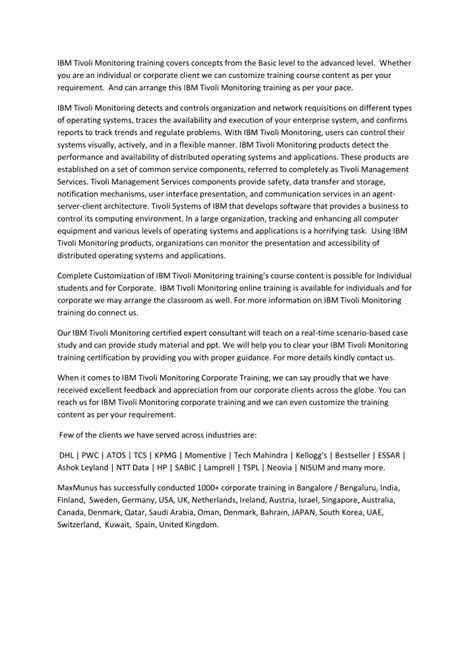 PPT IBM Tivoli Monitoring Training Complete Certificatiion Guidance On This PowerPoint