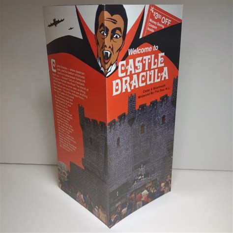 Dracula Castle Wildwood New Jersey Haunted House Flyer Dungeon Vampire