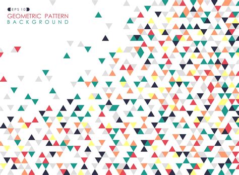 Abstract Of Colorful Triangle Geometric Pattern Cover Background 642286 Vector Art At Vecteezy