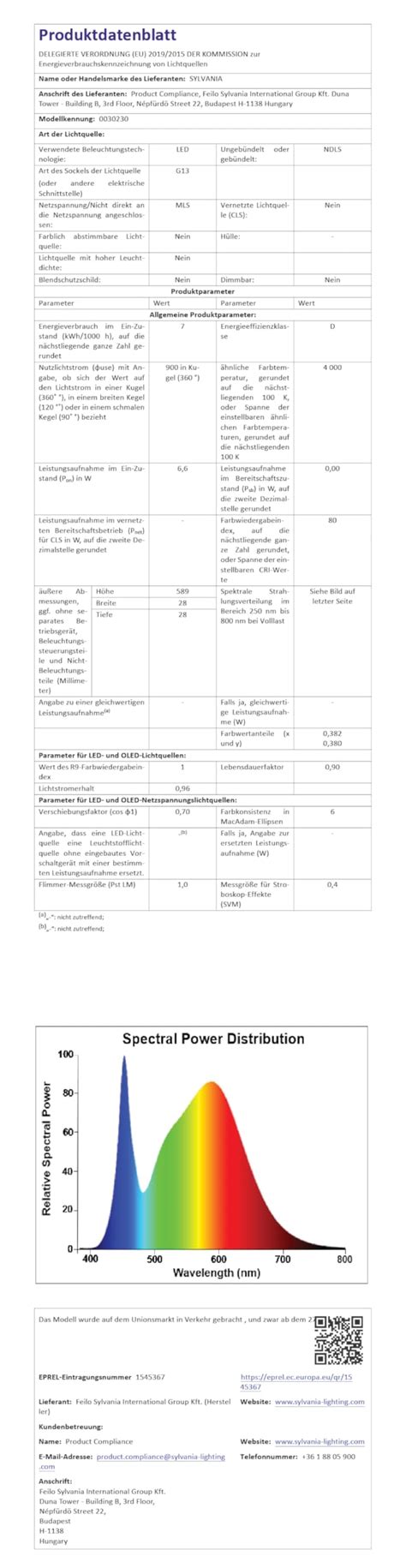 Ledvance Led Röhre T8 Value Emmains Standard Output 54w 585lm 830 Warmweiß 44cm Ersatz