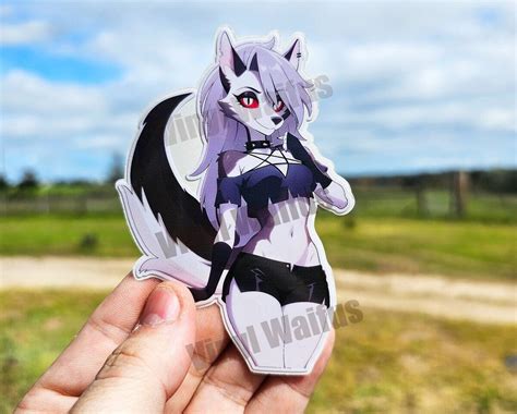 Loona Sticker Helluva Boss Anime Laptop Decals Weatherproof Waifu Etsy