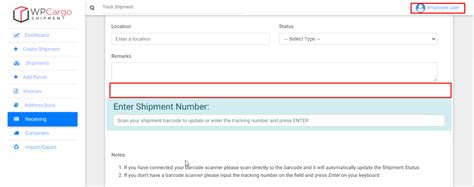 How To Remove User Assignment Sections From Receiving Page Wpcargo Track And Trace System