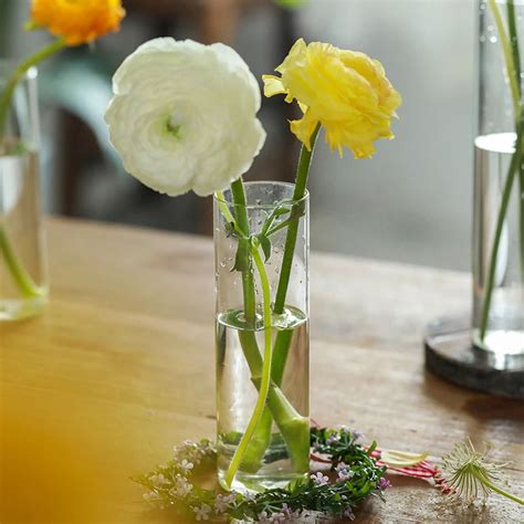 Стеклянная ваза для цветов 6 5x 6 8 10 15 18 см центральные части прозрачный стеклянный