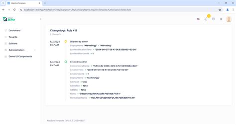 Entity History Documentation Center