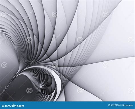 Abstract Monochrome Curves Background Design Flowing And Transforming