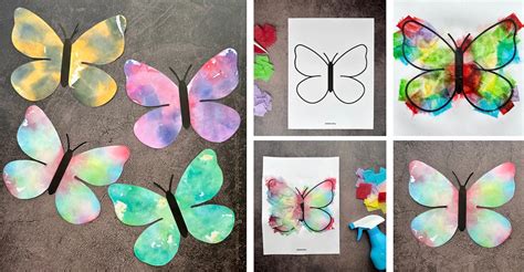 Easy Butterfly Craft Easy Flapping Paper Butterfly Preschool Craft
