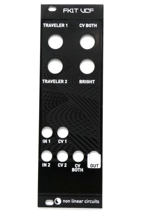 Fk1t Panel Black Magpie Modular Modular Addict Synth Diy