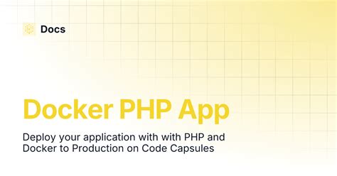 Docker Php App Docs