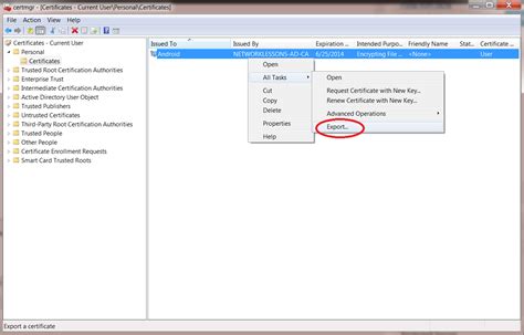 Android手机进行无线eap Tls证书认证配置 Android Eap Csdn博客