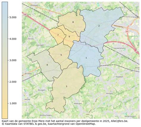 Gemeente Erpe Mere In Cijfers En Grafieken Update 2025 Allecijfersbe
