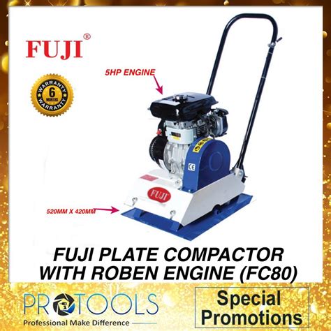 Fuji Plate Compactor With 5hp Roben Engine Fc80 Shopee Malaysia