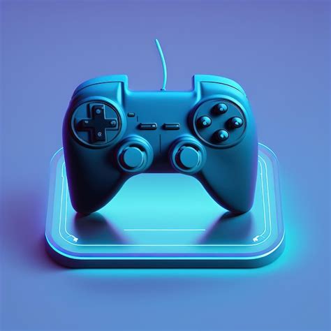 Premium Photo Joystick Gamepad Game Console Or Game Controller Illuminated By Neon Light