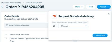 Wix Restaurants: Delivering Orders with DoorDash Drive | Help Center ...