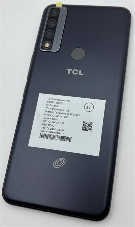 Tcl 4x 5g Smartphone Tracfone 64gb Android 11 Phone 6 5 16mp Black T601dl Ebay