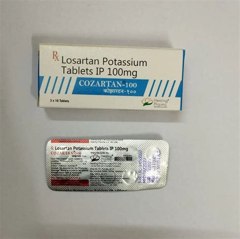 Losartan Potassium 100 Mg Tablets Cozartan At ₹ 110 Stripe Cosart Tablet In Nagpur Id